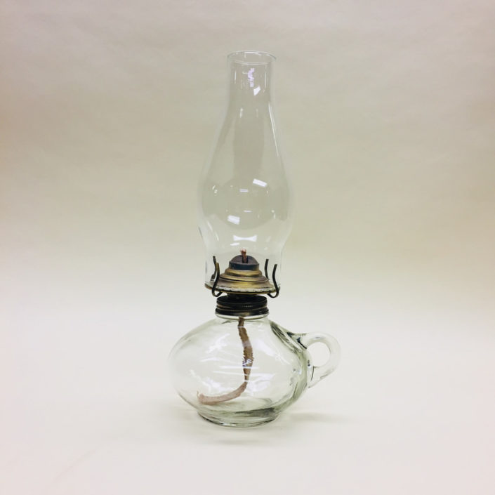 Finger loop glass kerosene lamp - Old Lamps & Things, LLC