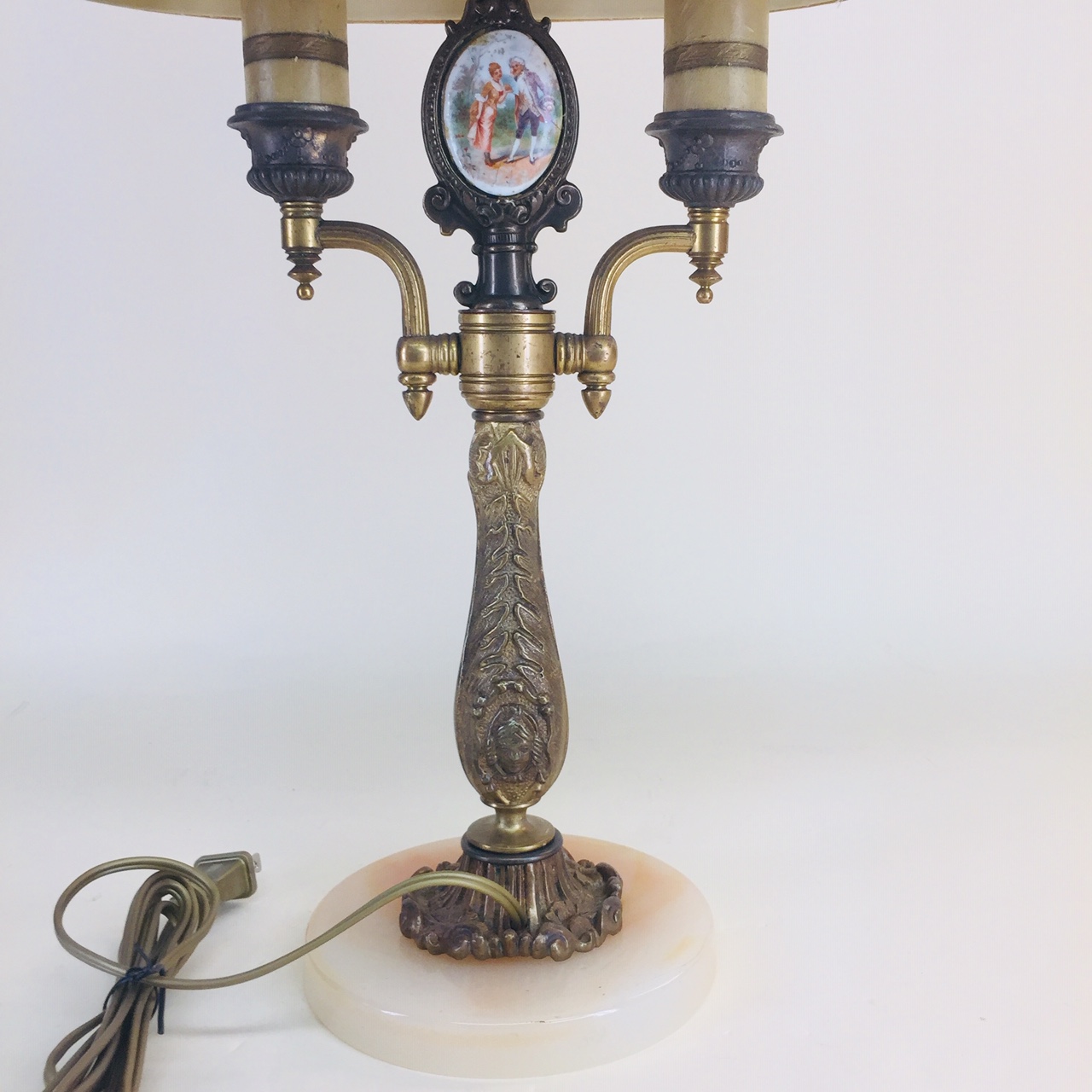 Custom-designed two-light table lamp - Old Lamps & Things, LLC